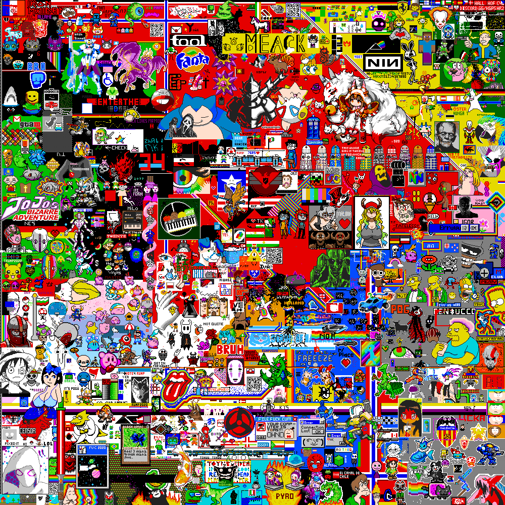 Pixel Place : /r/Place clone with no cooldown & pixel protection